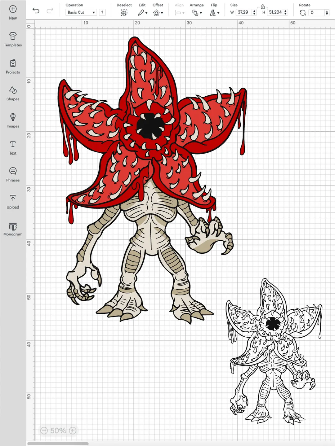 Demogorgon SVG, Stranger Things PNG, Monster Clipart