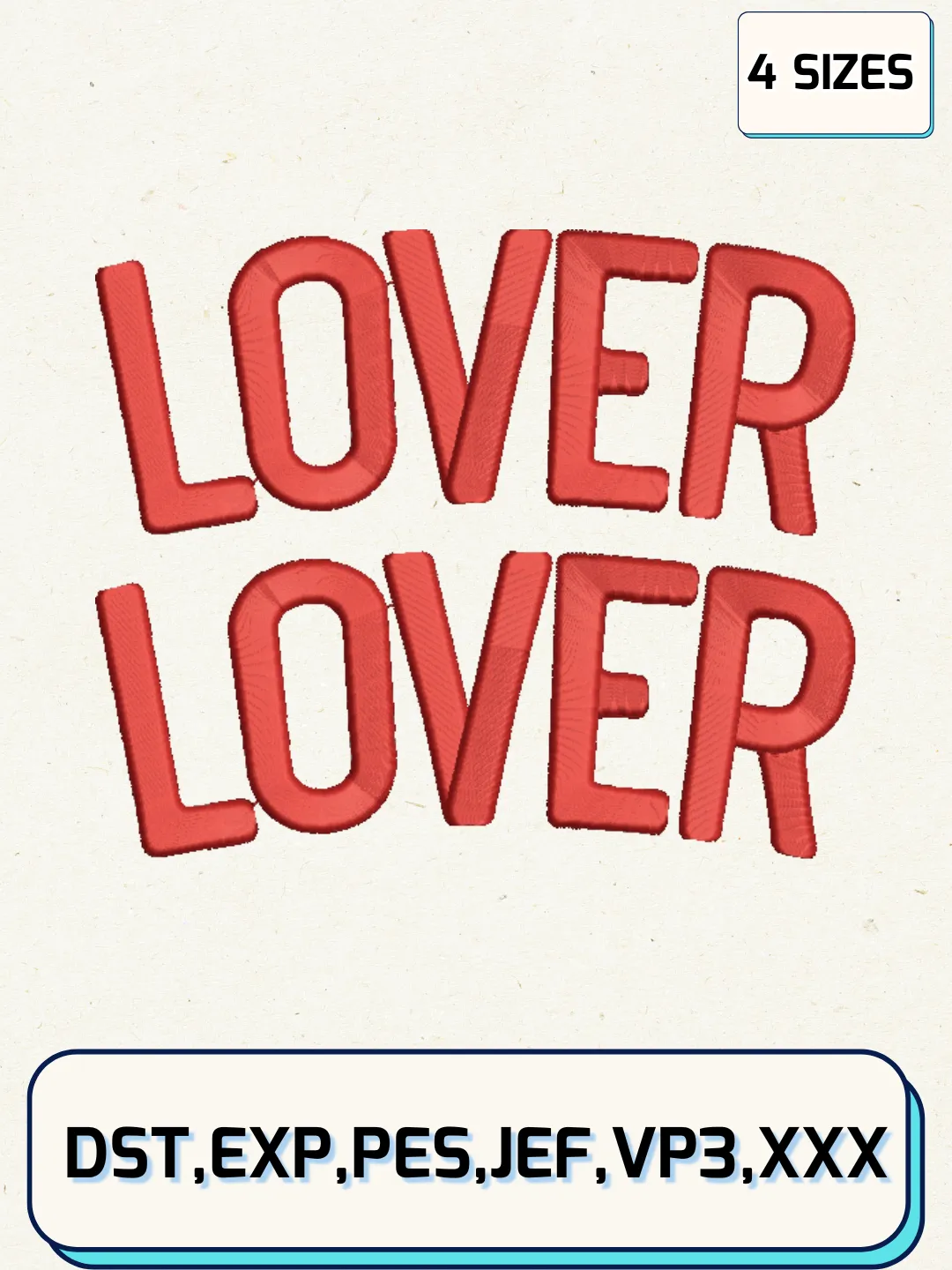 Lover Lover Embroidery Design Files, Valentine Logos Embroidery Designs ...