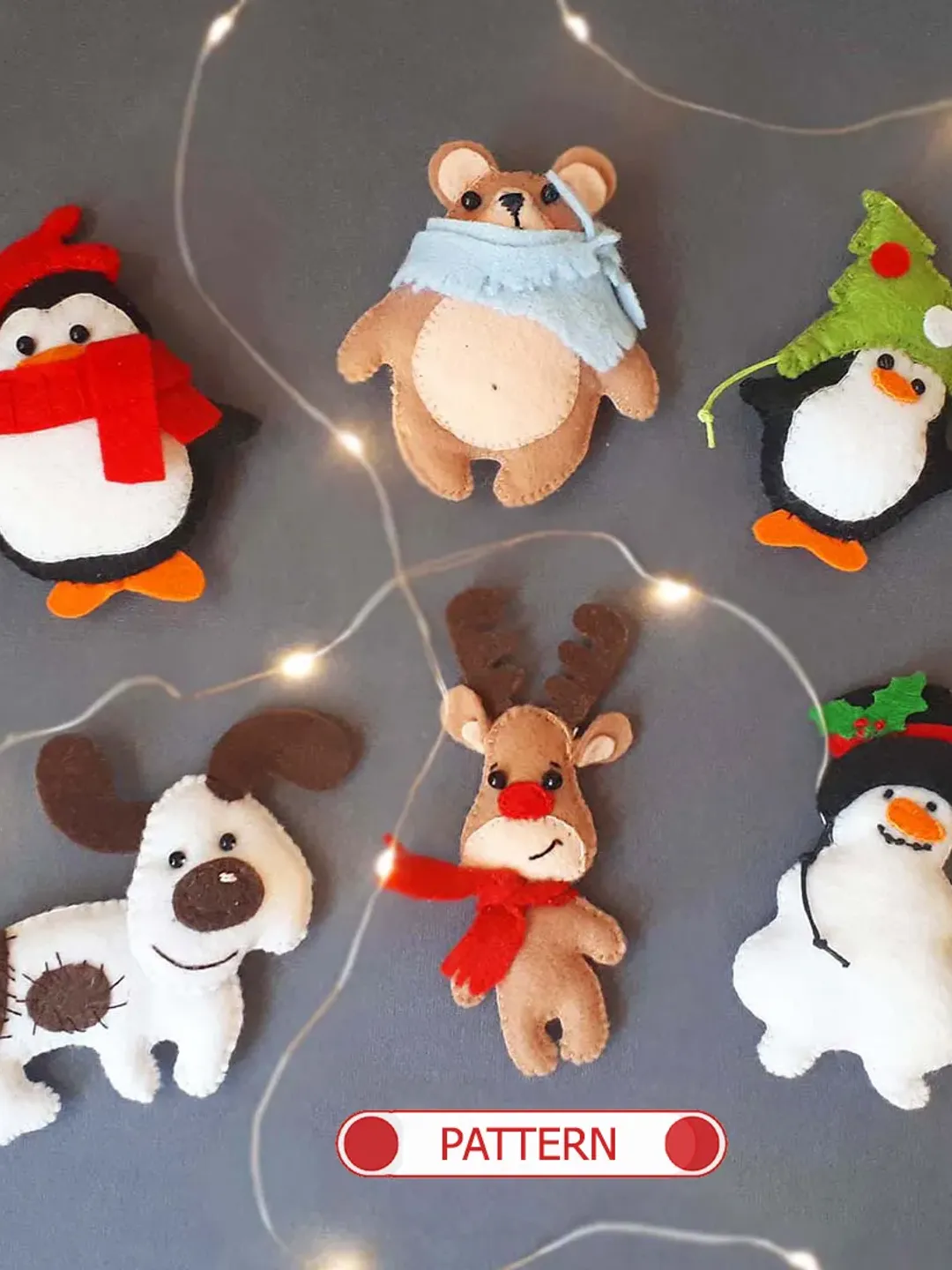 Snowman Ornament Christmas Felt Pattern , Stocking Stuffer for Kids ...