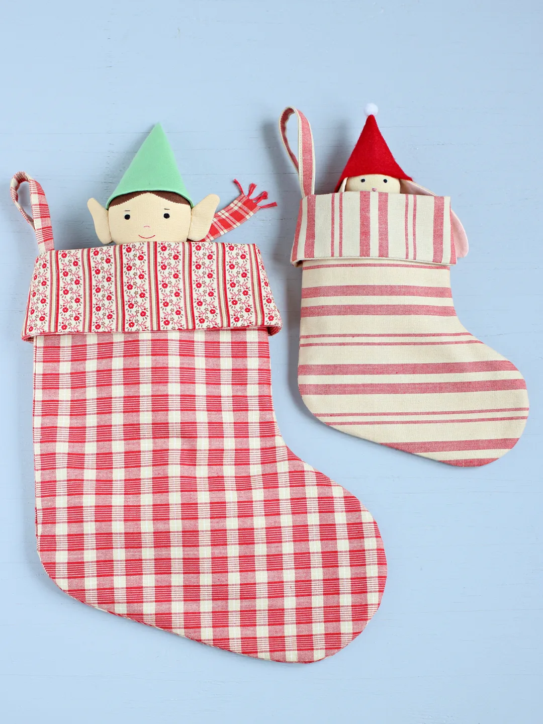 PDF Christmas Stockings Sewing Pattern in 4 Styles and 2 Sizes