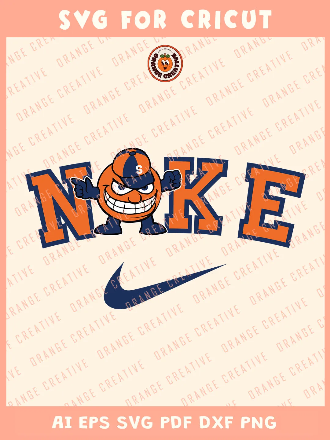 Ni.kee Syracuse Orange Svg, NCAA College Football Team Svg, NCAA ...