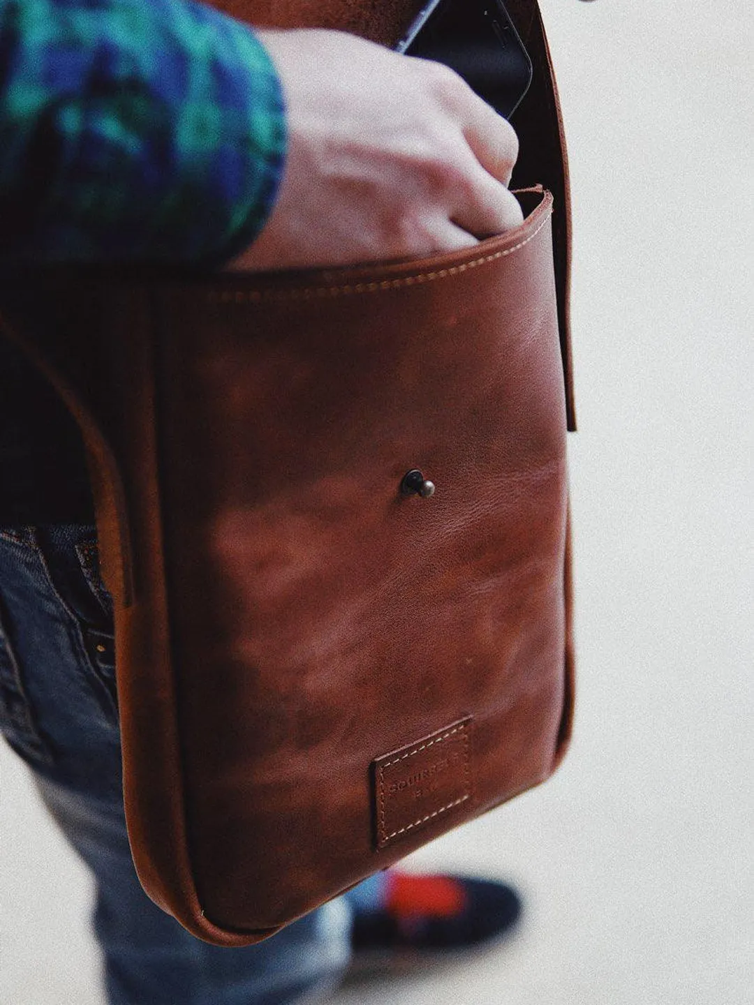 Leather messenger bag men, Leather shoulder bag for men, leather ...