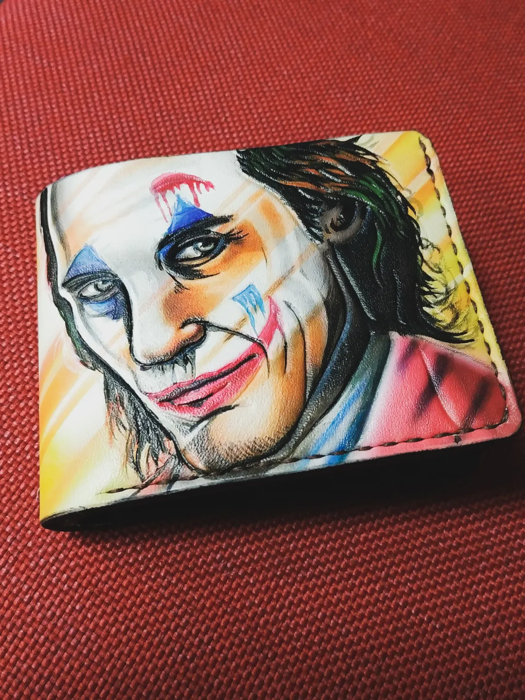JOKER Handcrafted Leather Wallet, Joaquin Phoenix Art Joker 2019 ...