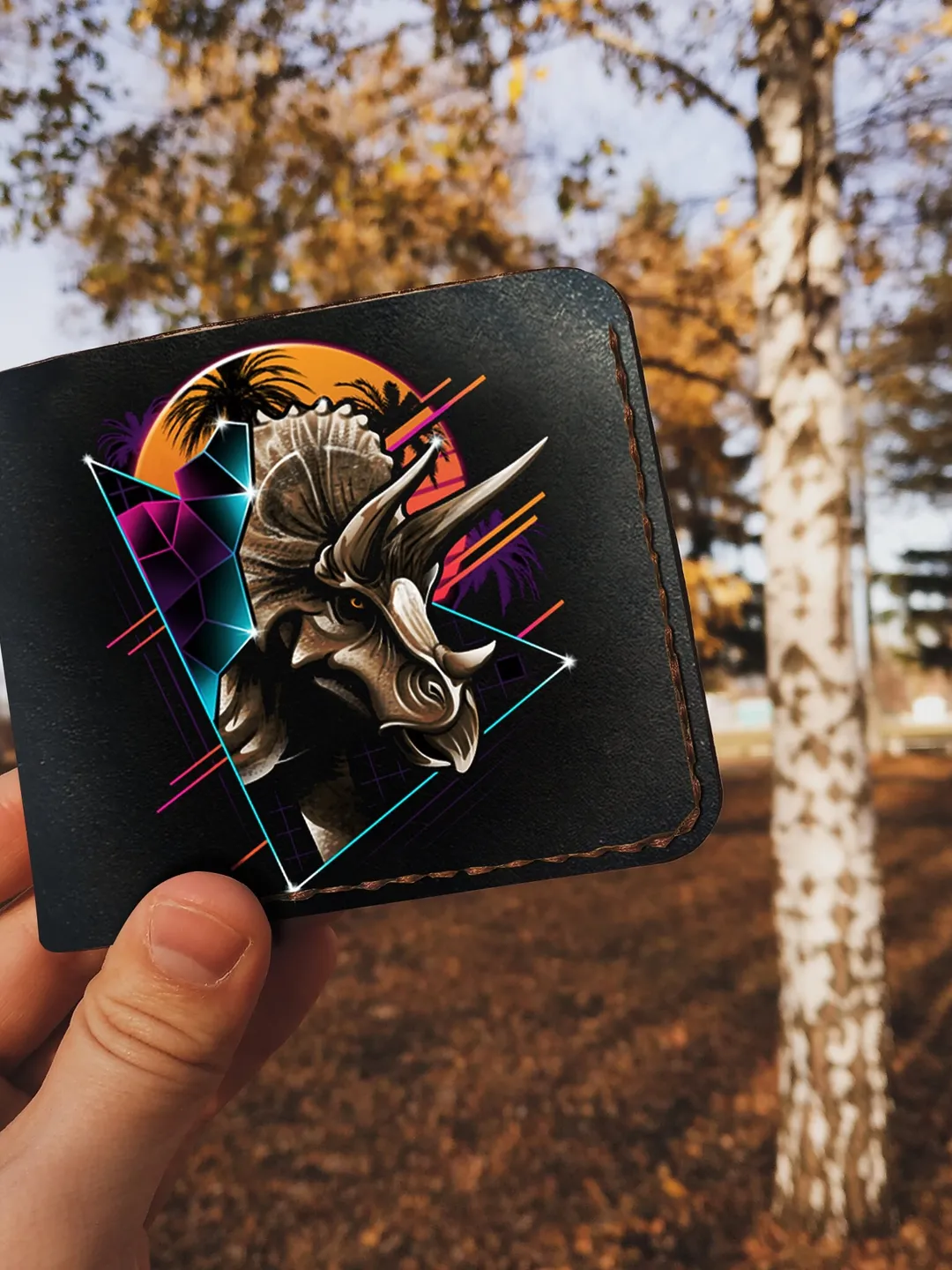 MANDALORIAN Star Wars Wallet, Leather Personalized Custom Bifold ...
