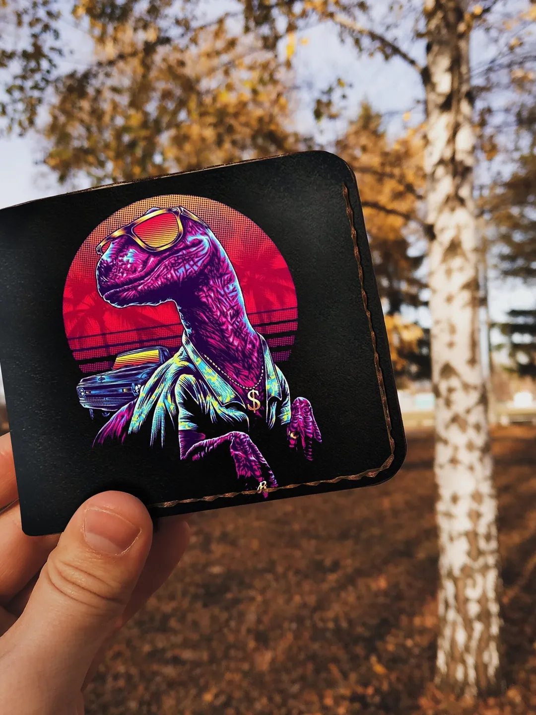 MANDALORIAN Star Wars Wallet, Leather Personalized Custom Bifold ...