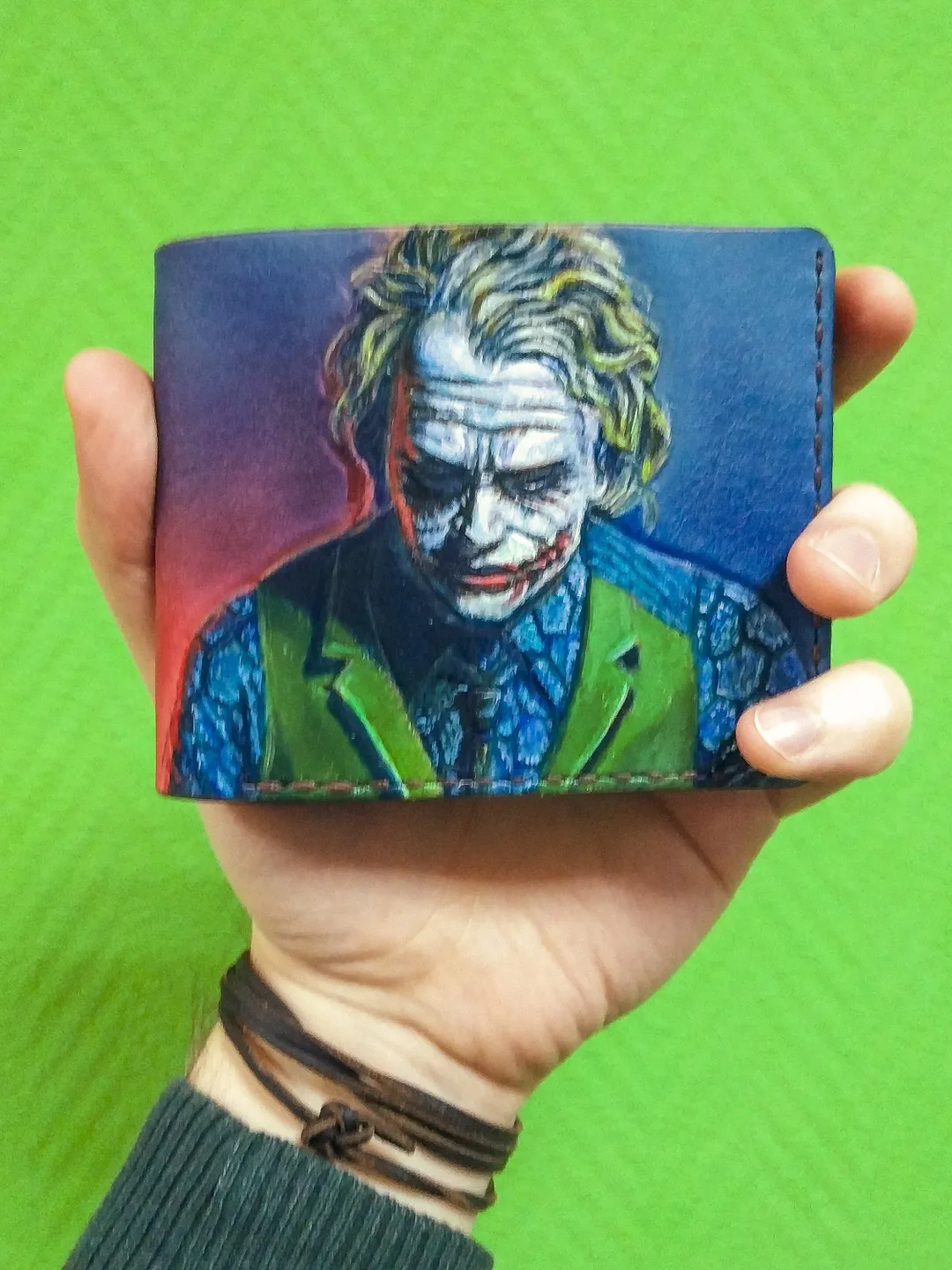 JOKER Handcrafted Leather Wallet, Joaquin Phoenix Art Joker 2019 ...