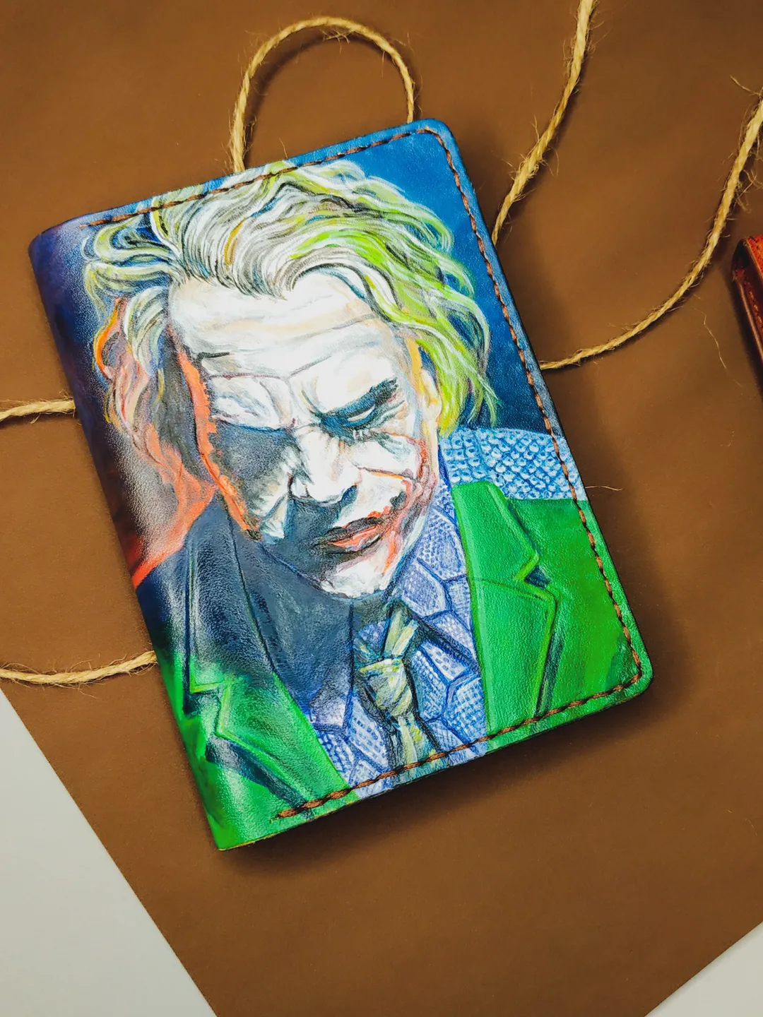 JOKER Handcrafted Leather Wallet, Joaquin Phoenix Art Joker 2019 ...