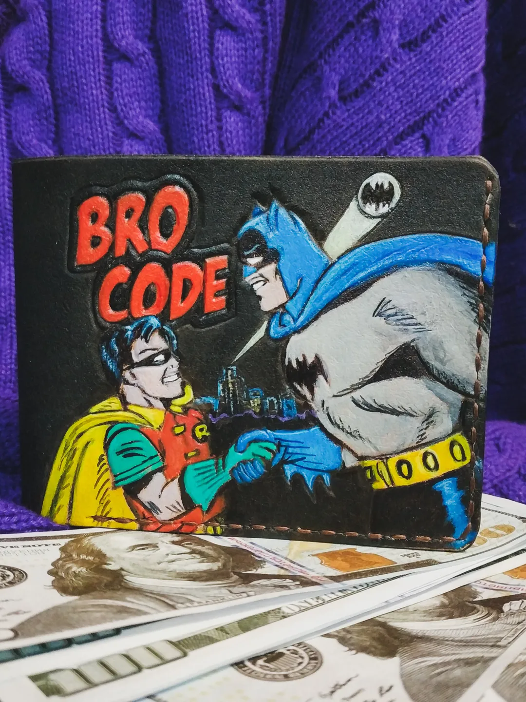 JOKER Handcrafted Leather Wallet, Joaquin Phoenix Art Joker 2019 ...