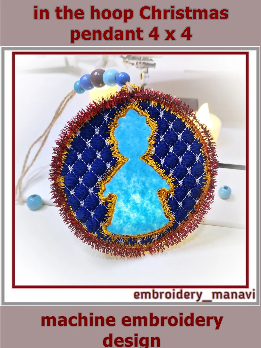 In the hoop 3D embroidery design flower 4x4