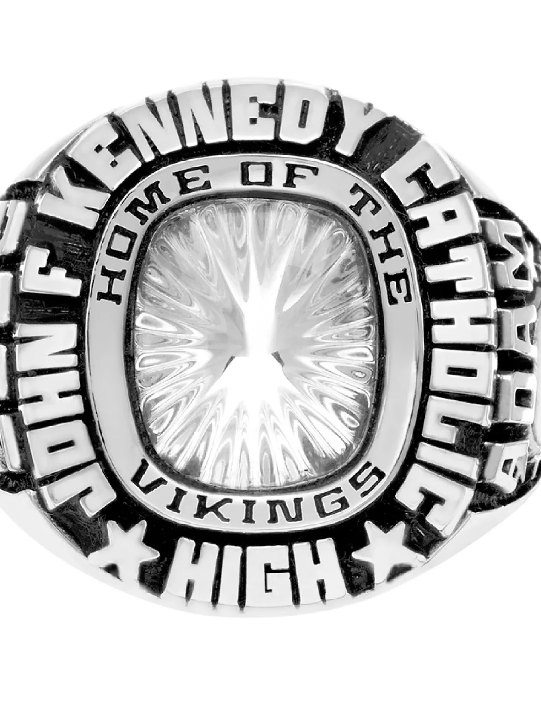 925 Sterling Silver High School Class Ring | Men's Customized College ...