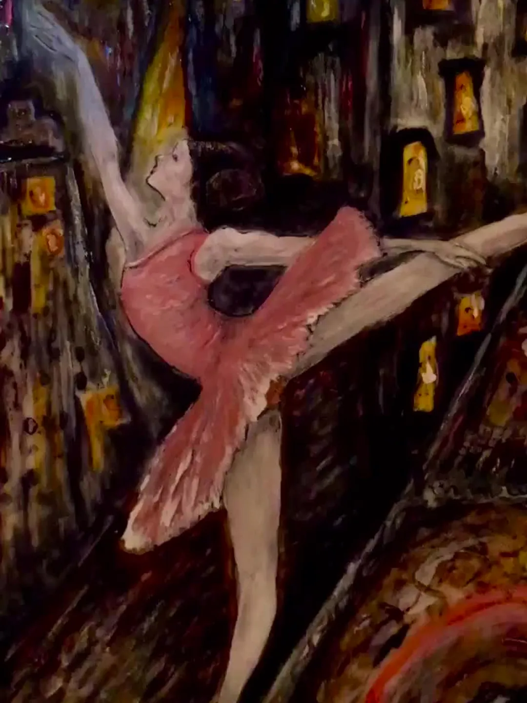 Ballet dancer stained glass painting,abstract painting on glass,gift ...