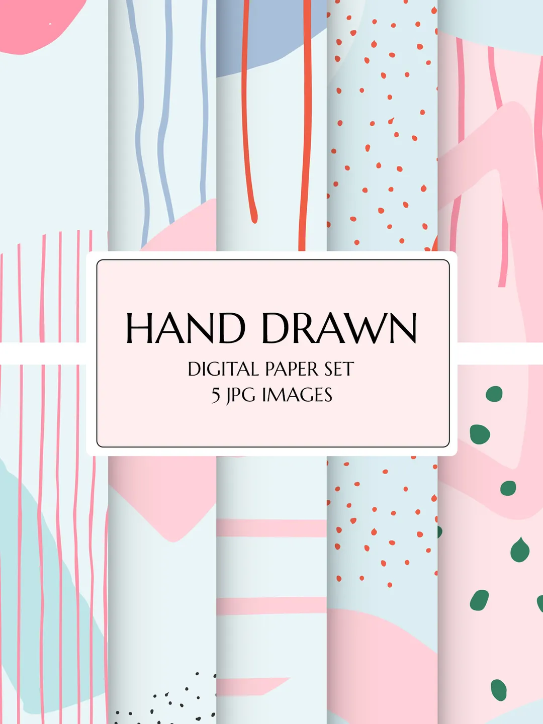 Hand Drawn Picture Frame Clipart, Scalloped Borders, Digital Frames SVG ...
