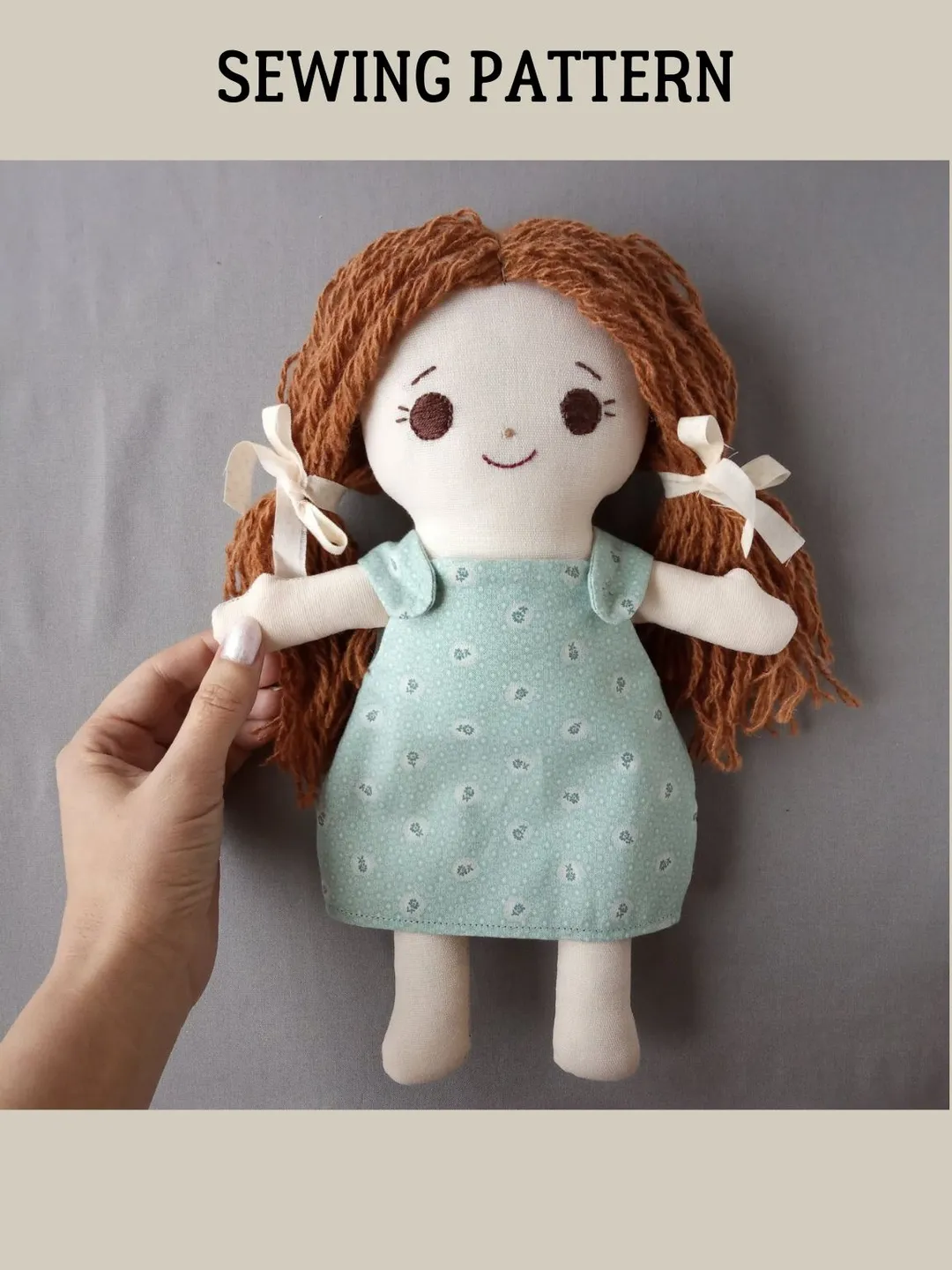 Rag Doll Sewing Pattern PDF.