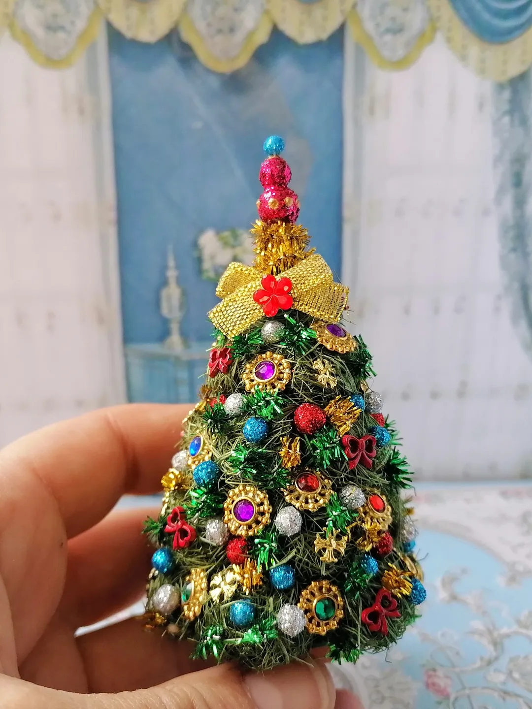 Christmas tree for the holiday. Handmade. 1:12. Christmas. Dollhouse ...