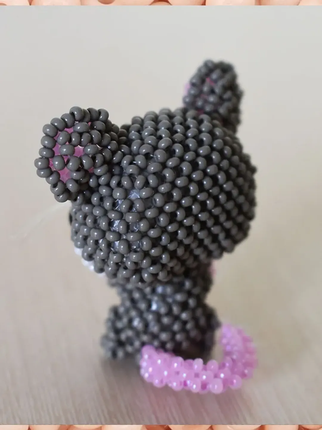 Beading tutorial. How to make mouse pdf pattern. Beaded patterns of ...
