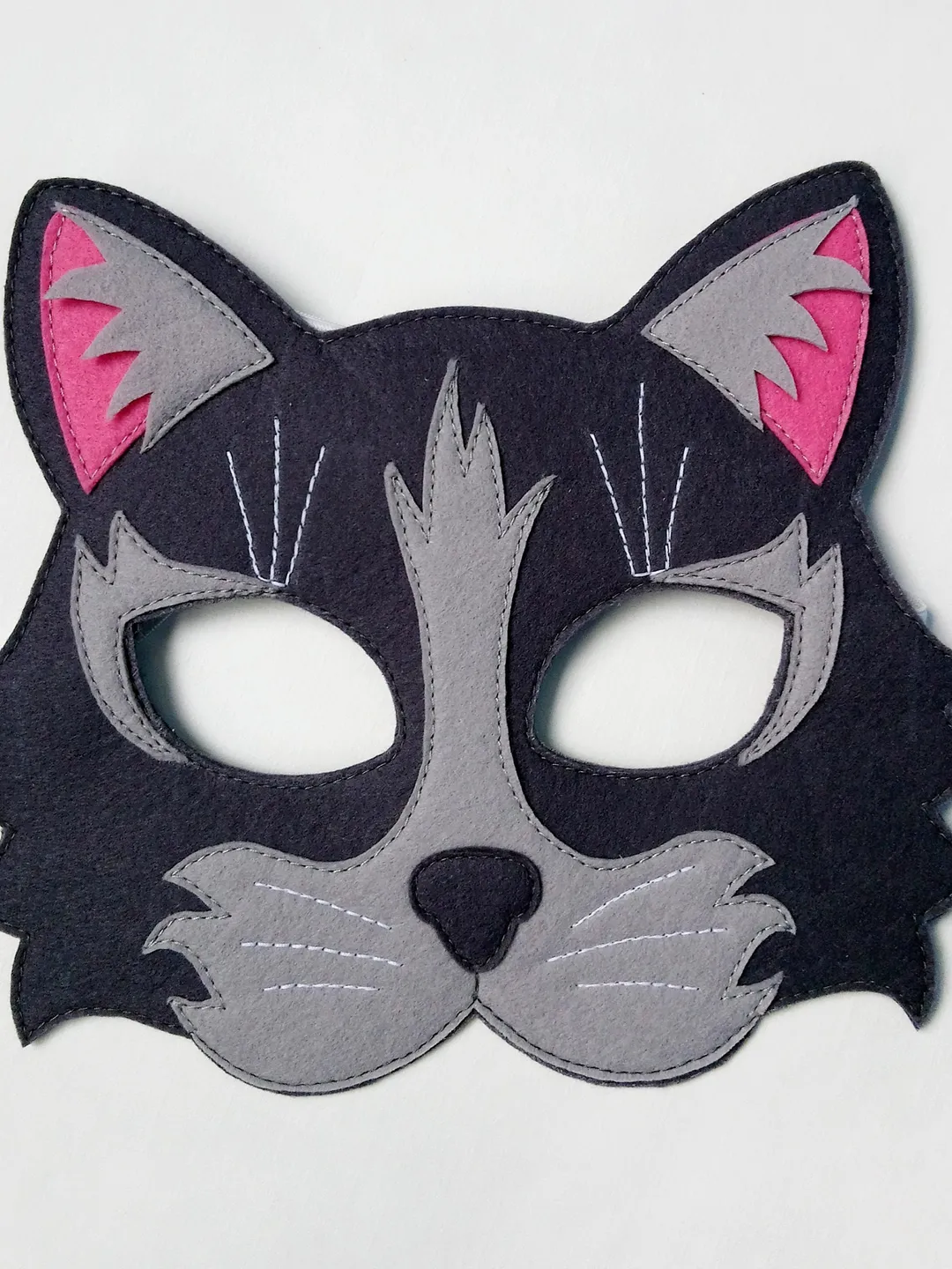Tabby cat masquerade mask, halloween cat mask kid, felt kids mask, cat ...