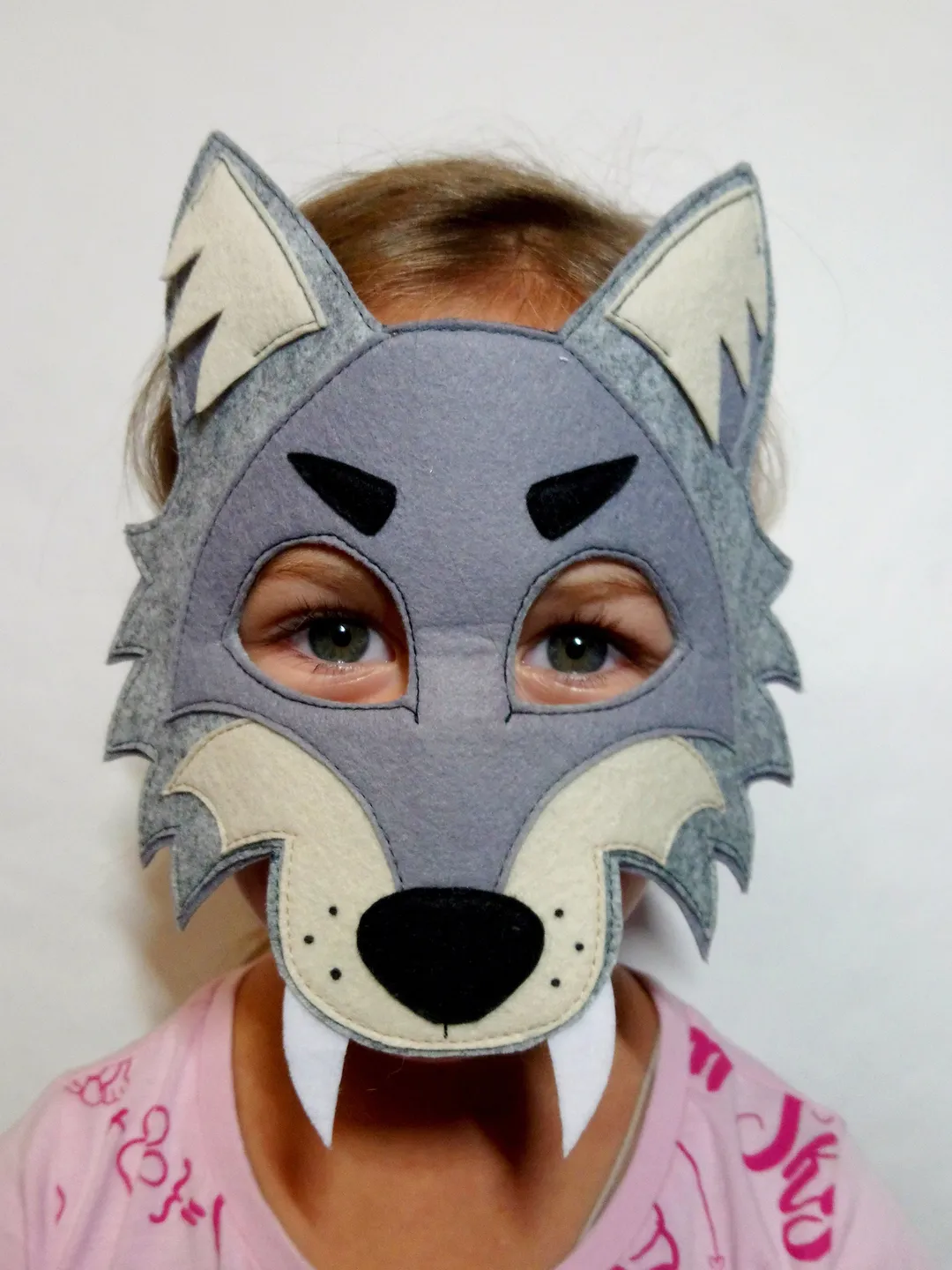 Wolf masquerade mask, kids wolf mask, werewolf costume mask, wolf ...
