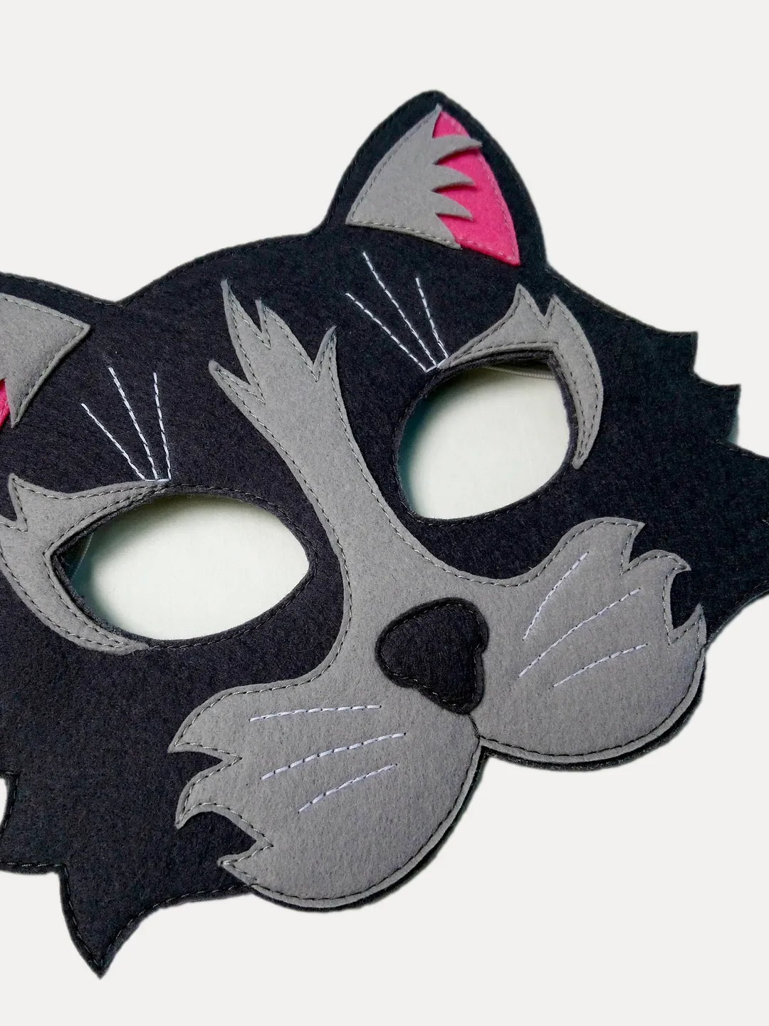 Tabby cat masquerade mask, halloween cat mask kid, felt kids mask, cat ...