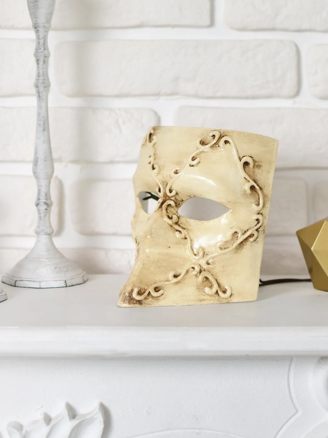 Bauta masquerade mask men. Venetian mask . Full face mask to carnival ...