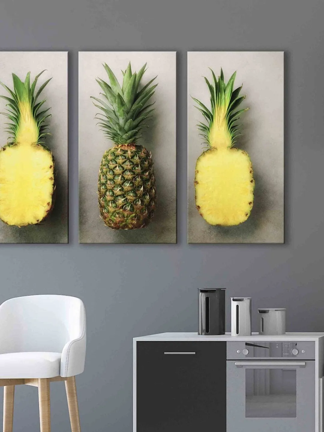 Print Kitchen Decor Pineapple Wall Art Tropical Fruit Modern Home ...