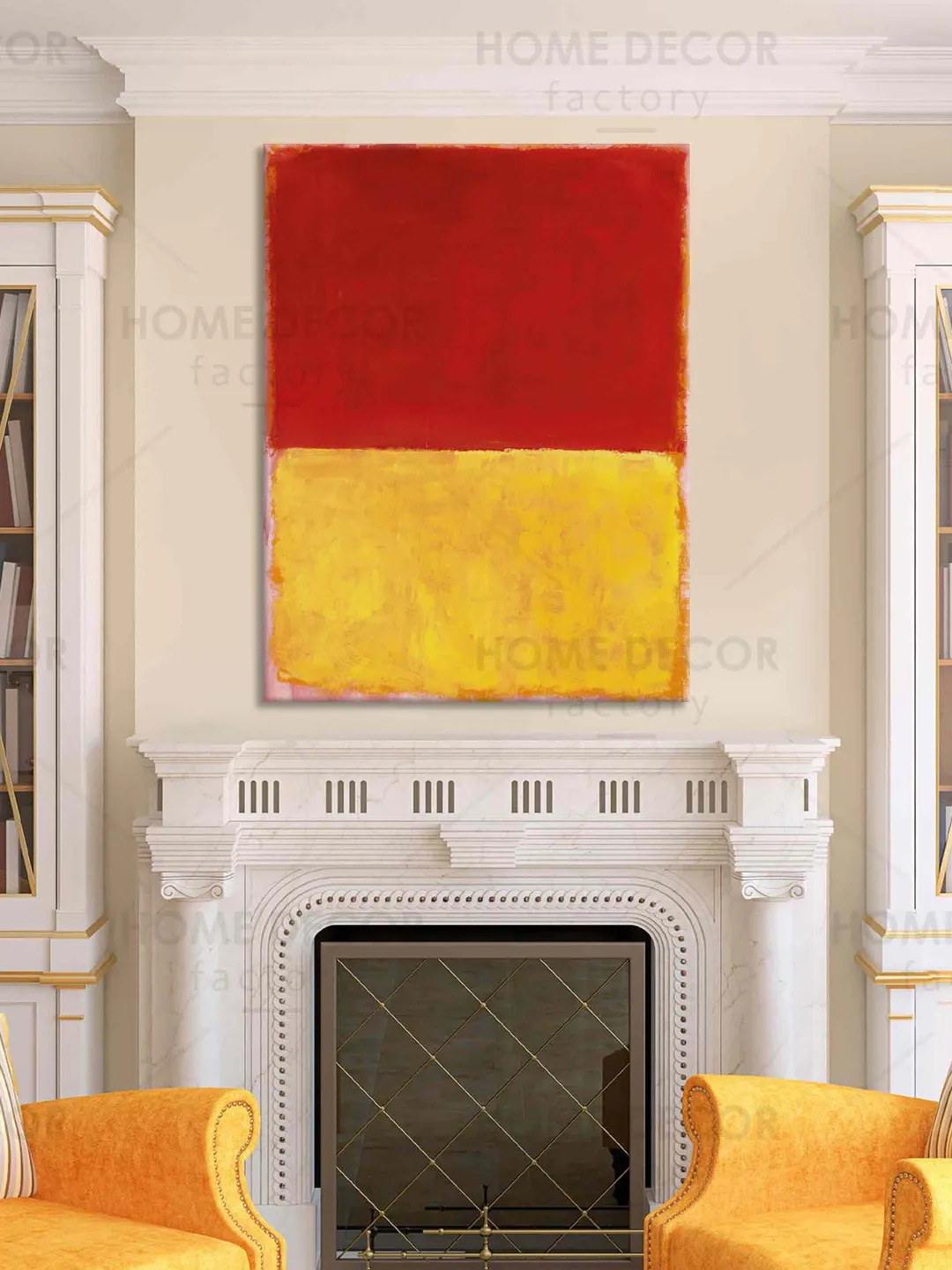 MARK ROTHKO red yellow canvas print Abstract rothko art print Paintings ...