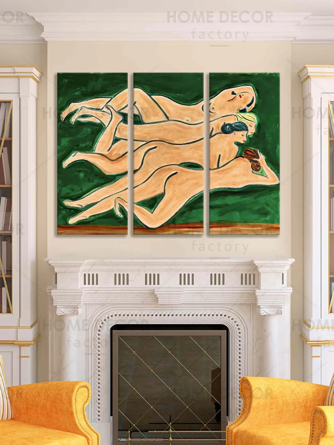 Sanyu 1895 1966 Quatre Nus Canvas Print Reproduction Four Naked Women