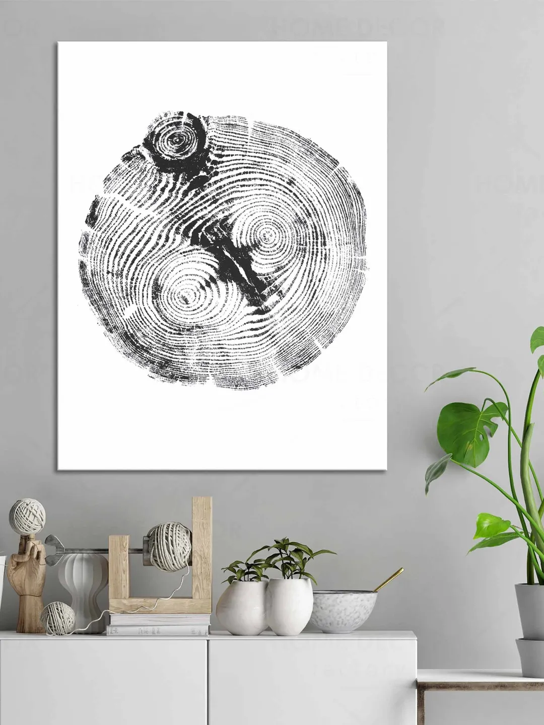 Tree ring print floating frame, Woodcut art prints Large Tree Ring ...