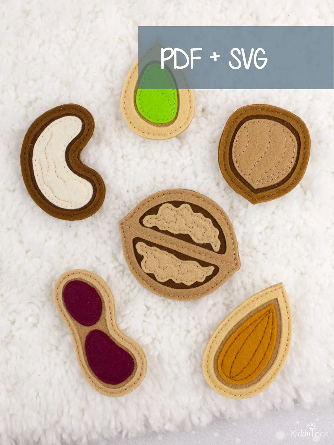 Fruits & Vegetables - Felt Sewing Patterns
