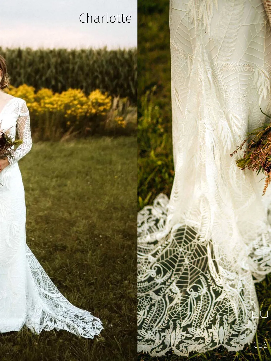 Lace wedding dress Alternative wedding dress Spiderweb lace wedding ...