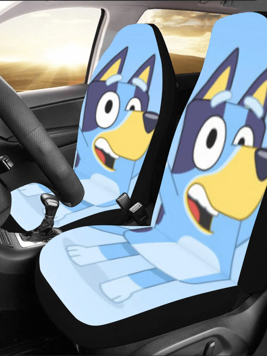 Muffin Bluey Car Seat Covers Set of 2 Universal Size