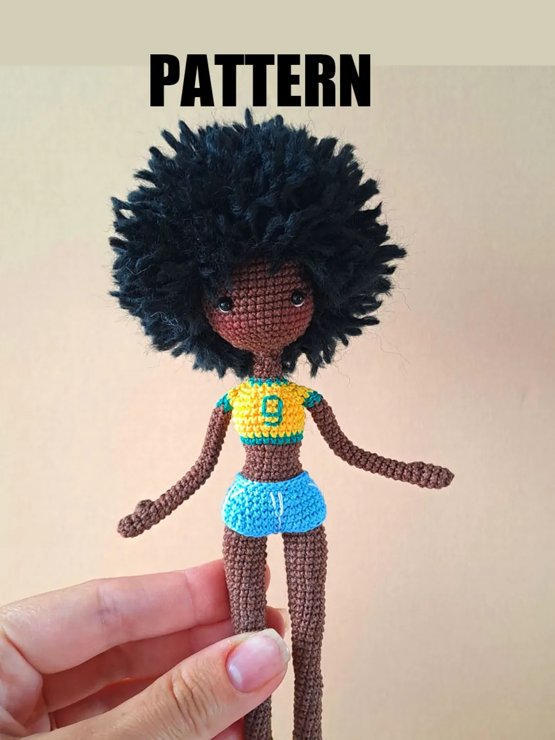 Pattern Brazilian doll. Crochet brazilian doll. pattern crochet black ...