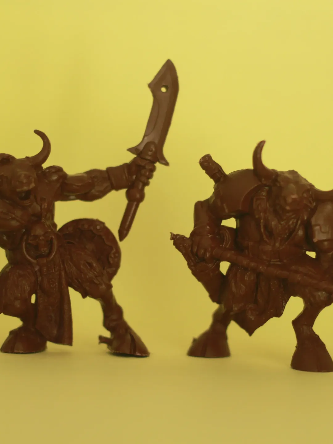 Minotaurs/ Bull-men warriors / fantasy battles, Miniatures 54mm scale ...