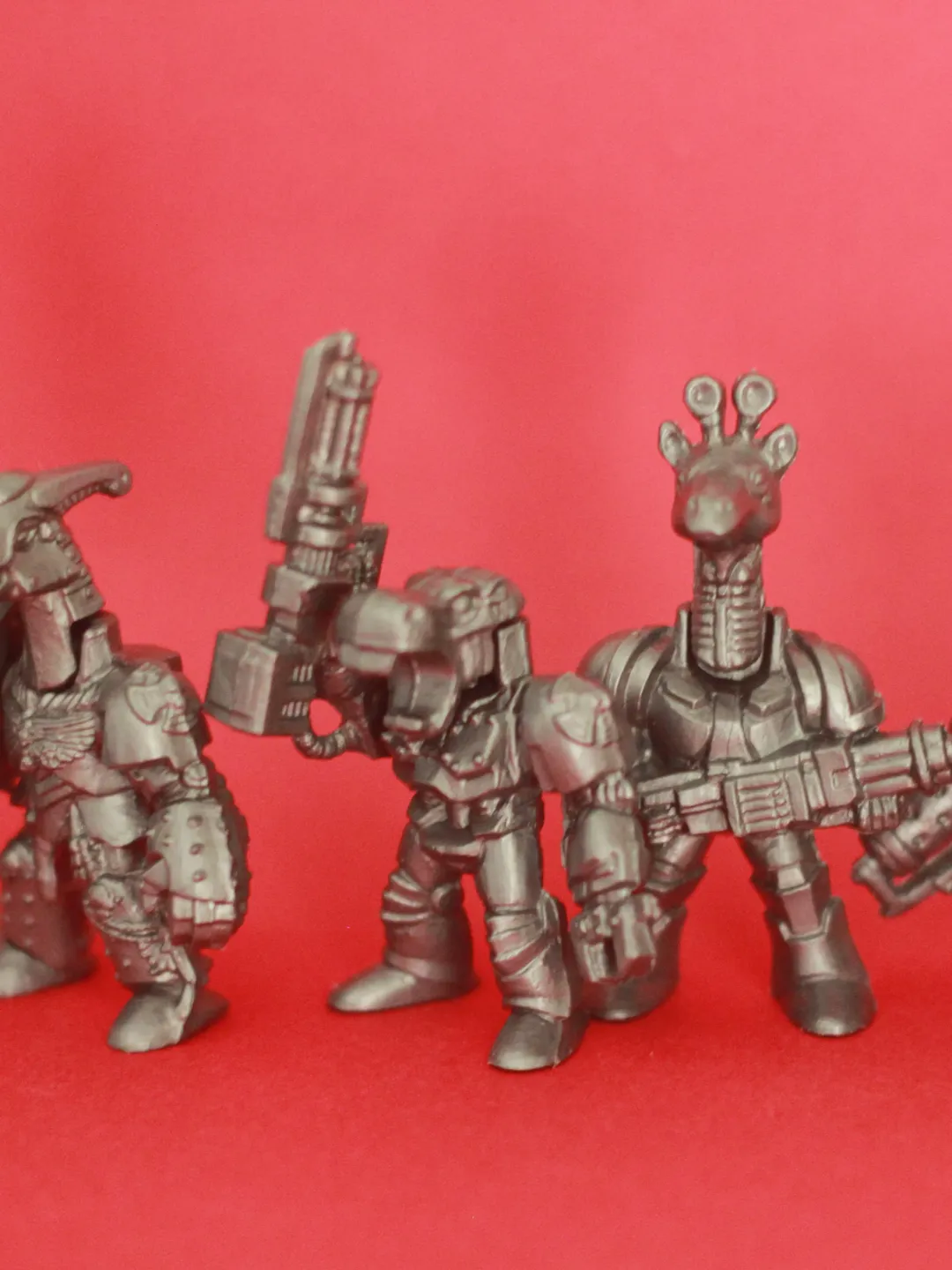 armored animals warriors-robots, miniatures 45mm scale, mini figures of ...