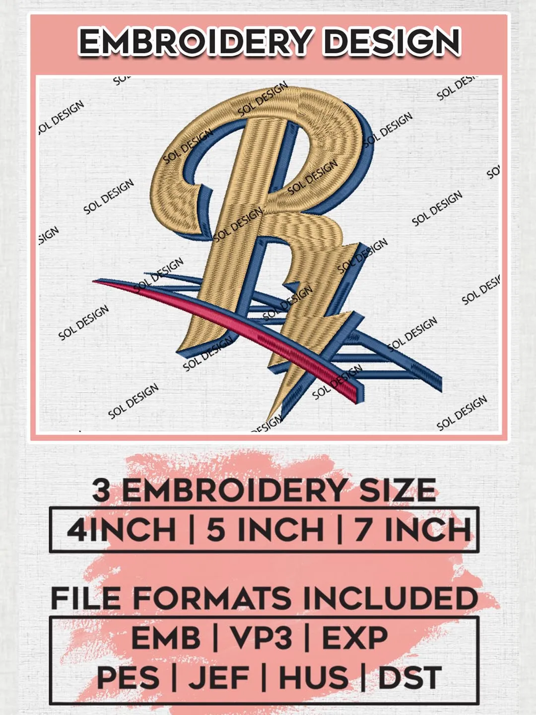 MiLB Scranton/Wilkes-Barre RailRiders Embroidery Design Files, MiLB ...