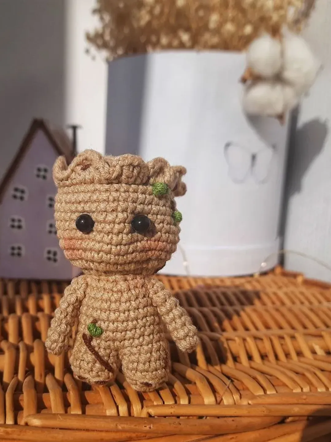 Groot Crochet pattern. Miniature Groot toy pattern. Amigurumi Crochet ...