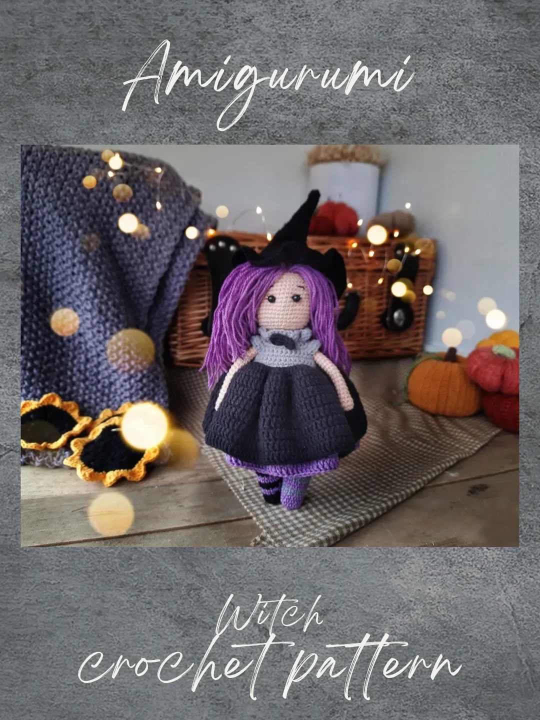 Doll Witch crochet pattern. Halloween doll crochet pattern. Amigurumi ...