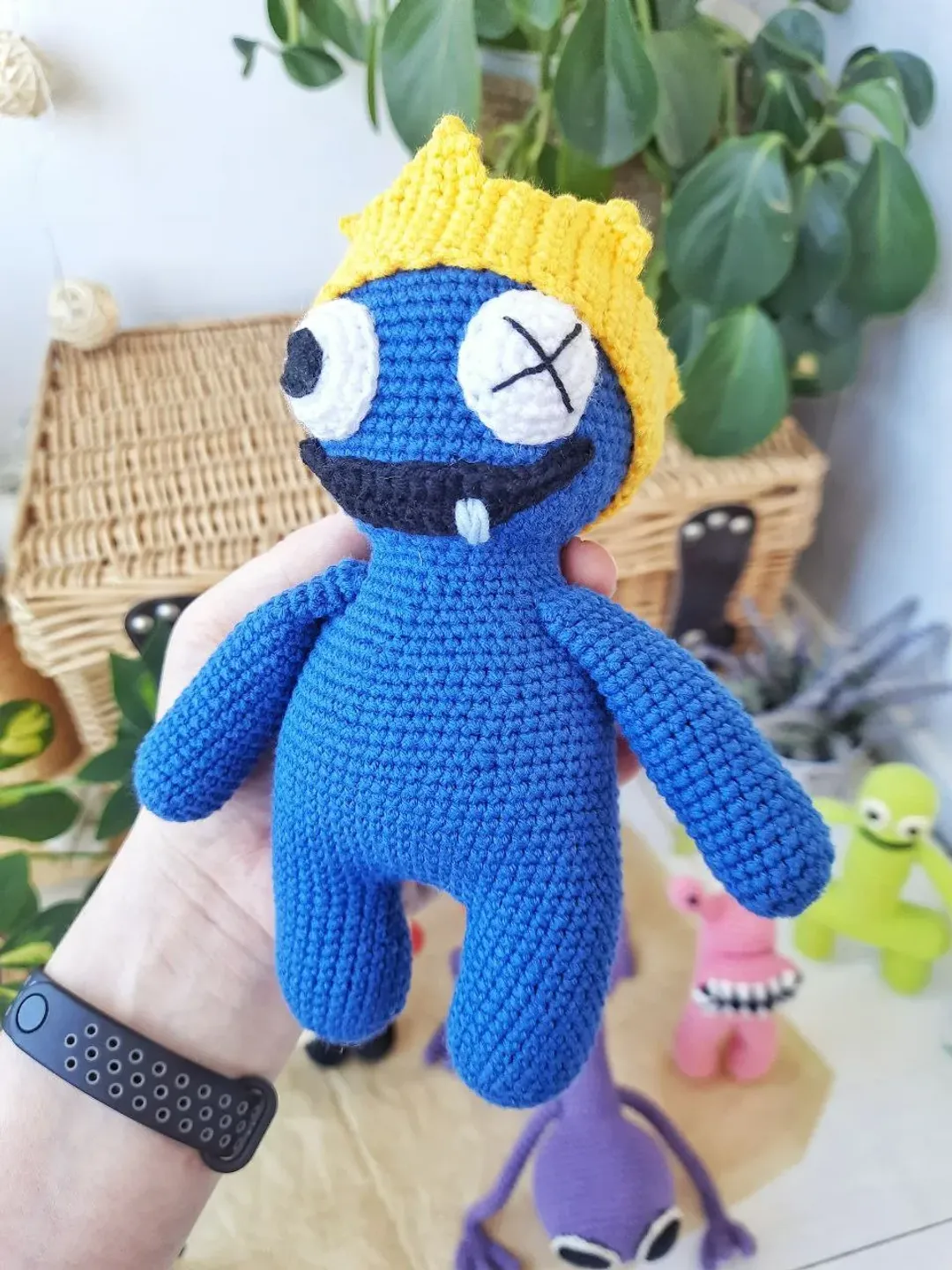 Crochet Blue Rainbow friends pattern. Amigurumi Blue Rainbow Friends ...