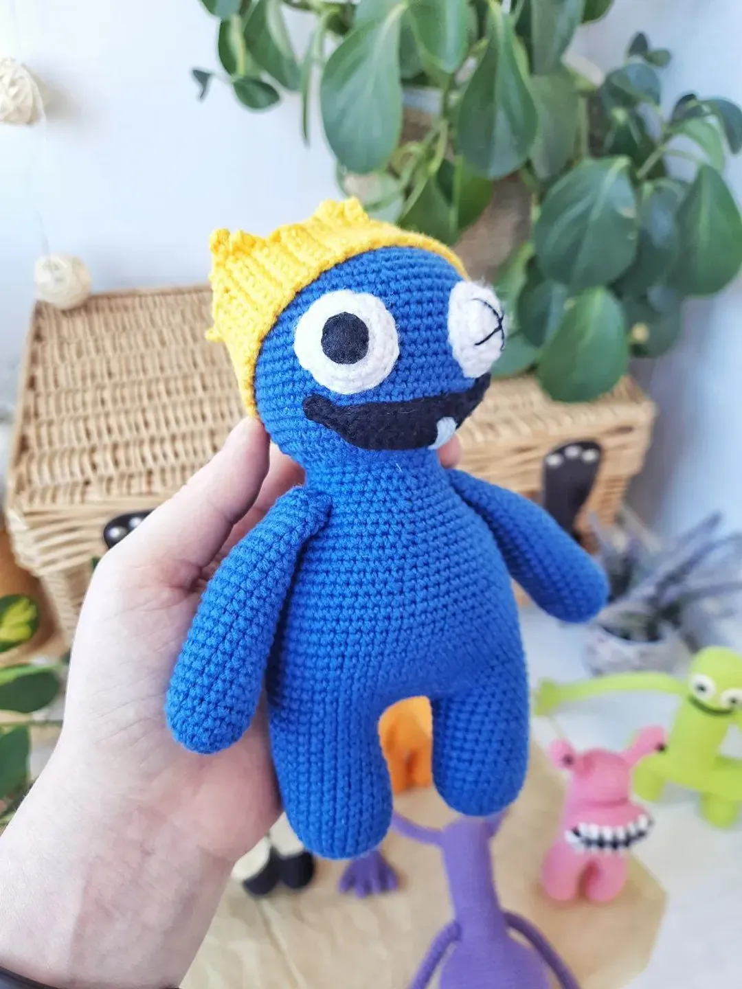 Crochet Blue Rainbow friends pattern. Amigurumi Blue Rainbow Friends ...