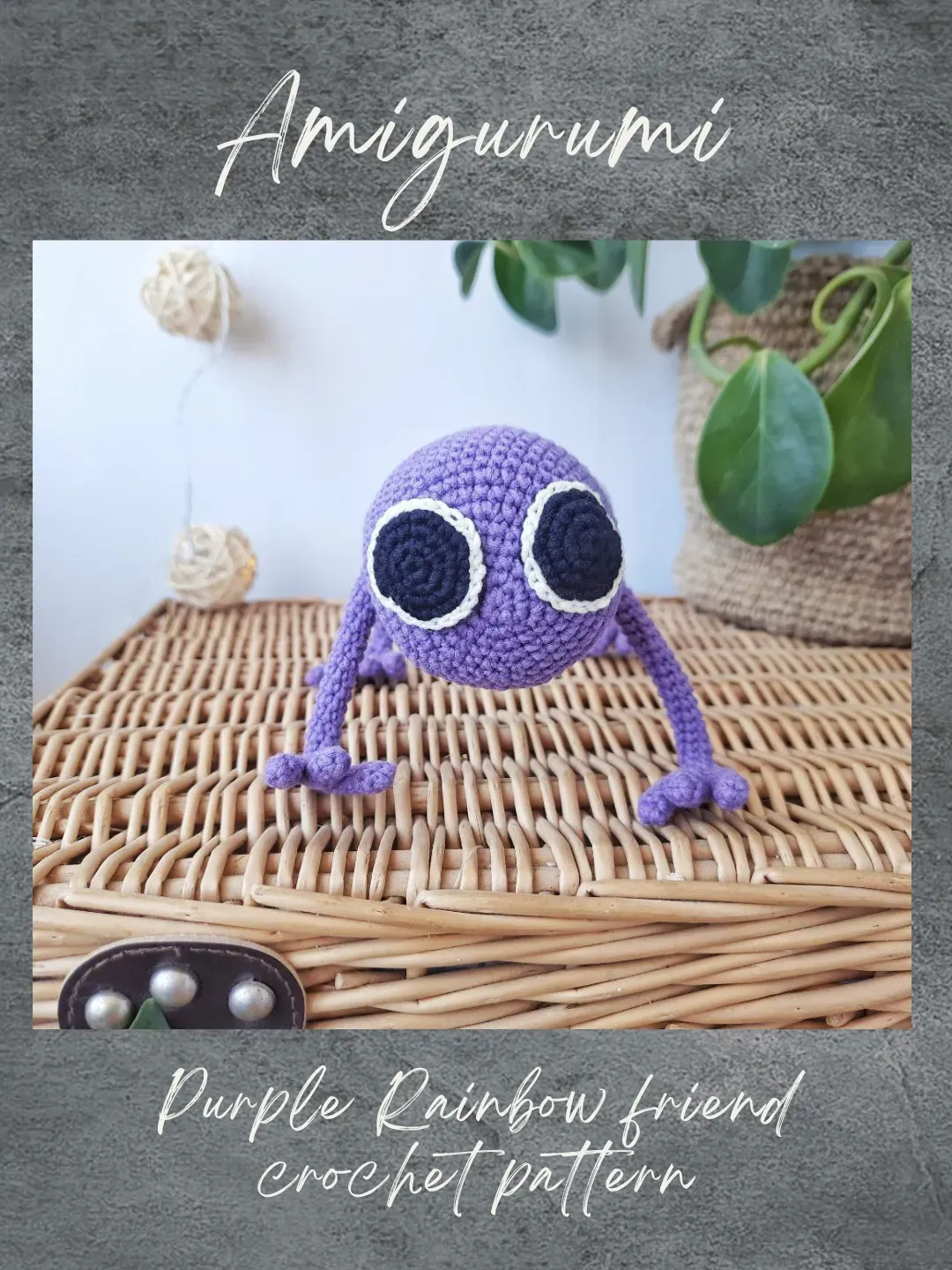 Crochet Purple Rainbow friends pattern. Amigurumi Purple Rainbow ...