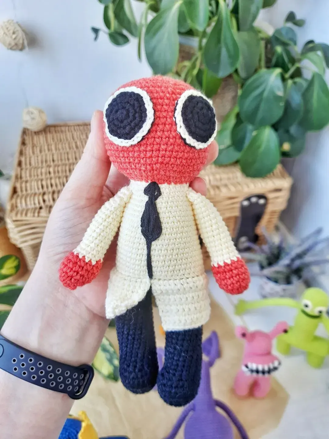 Crochet Red Rainbow friends pattern. Amigurumi Red Rainbow Friends ...
