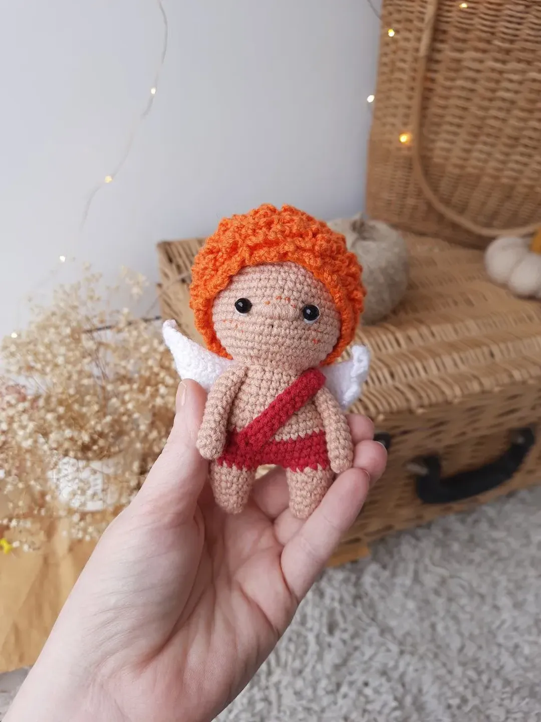 Cupid Crochet pattern. Amigurumi miniature cupid. Easy pattern crochet ...