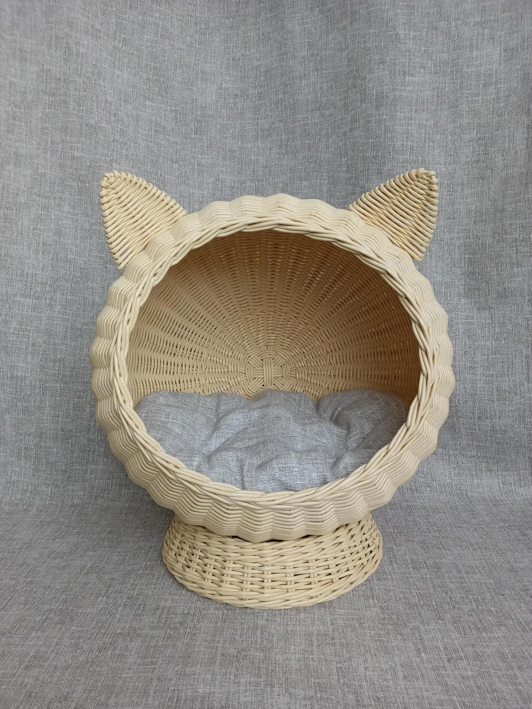 Wicker cat basket Cat bed cave Cat furniture for cats Pet beds for cats ...