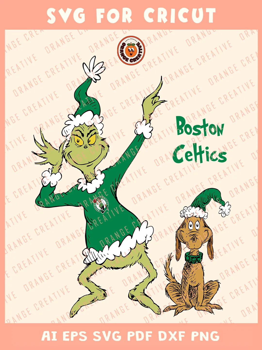 NBA Boston Celtics x Grinch Svg Files, Grinch Svg Designs, NBA Boston Celtics Team SVG for ...