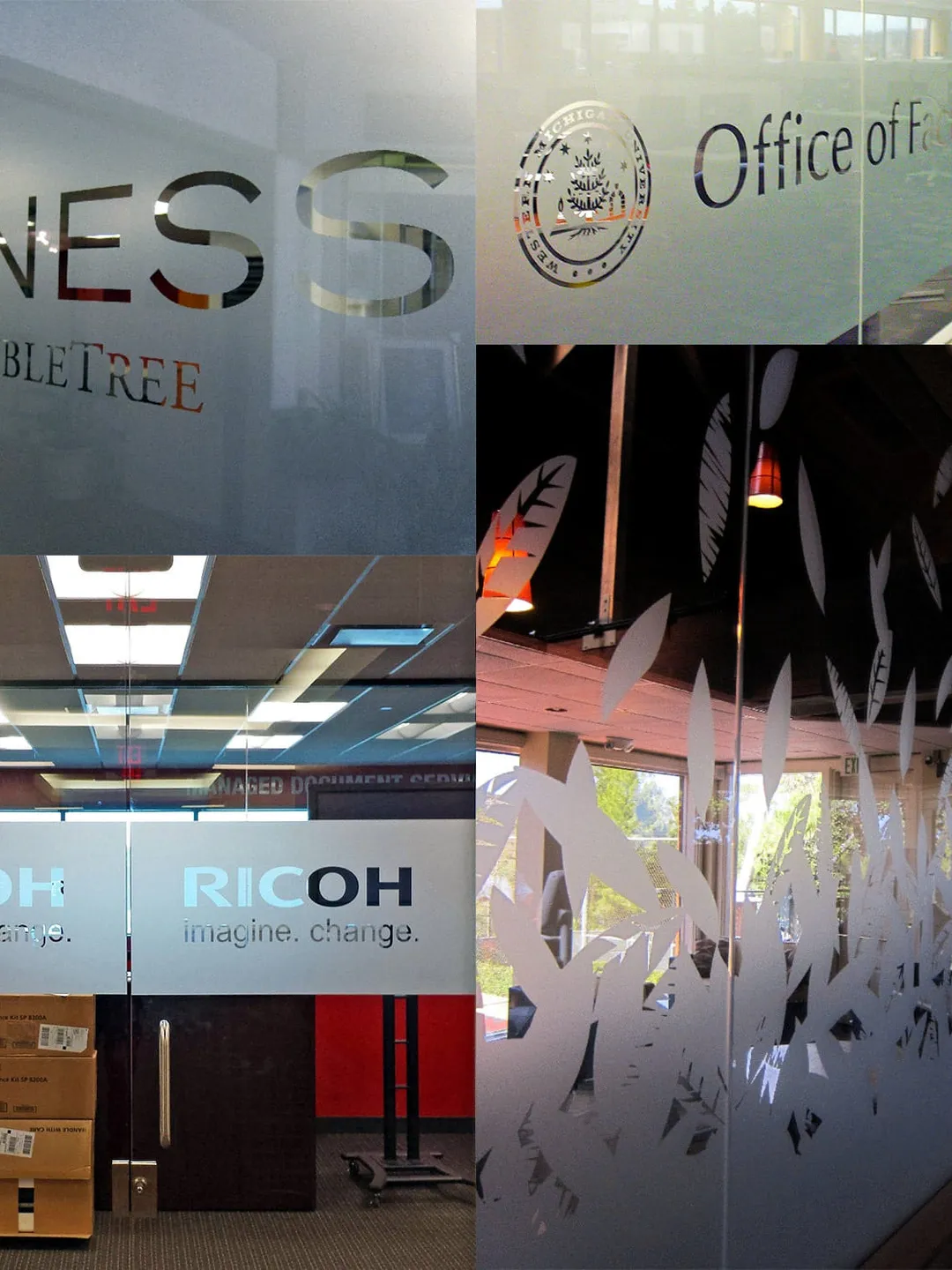 4x Push Pull Door Vertical Sticker Sign For To Open And Close ...