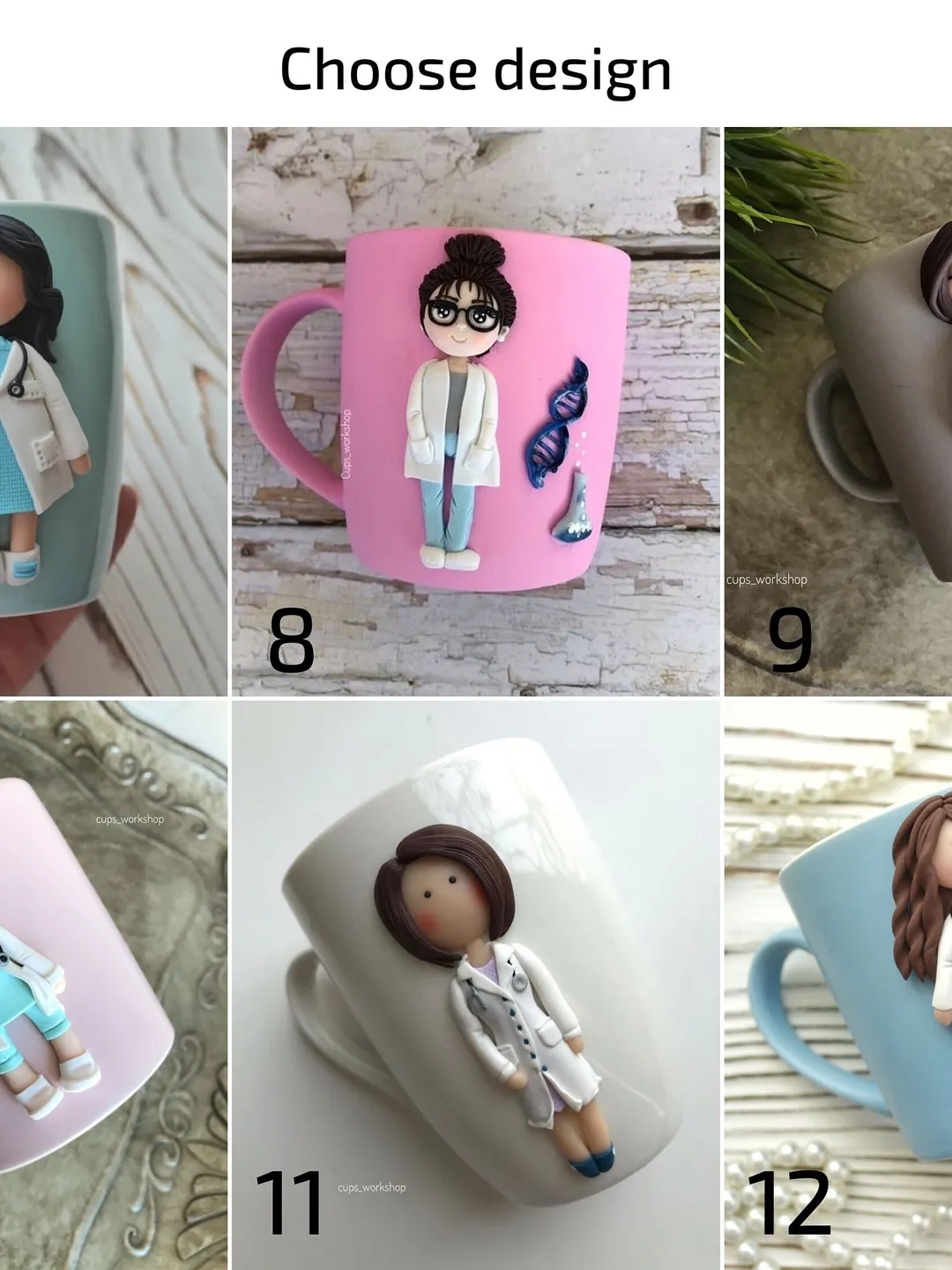 Custom nurse coffee mug, personalized doctor tea cup, medical student ...