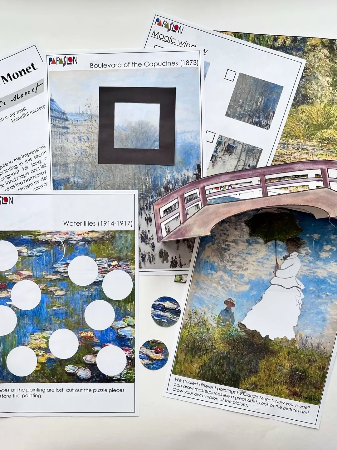 Claude Monet digital material