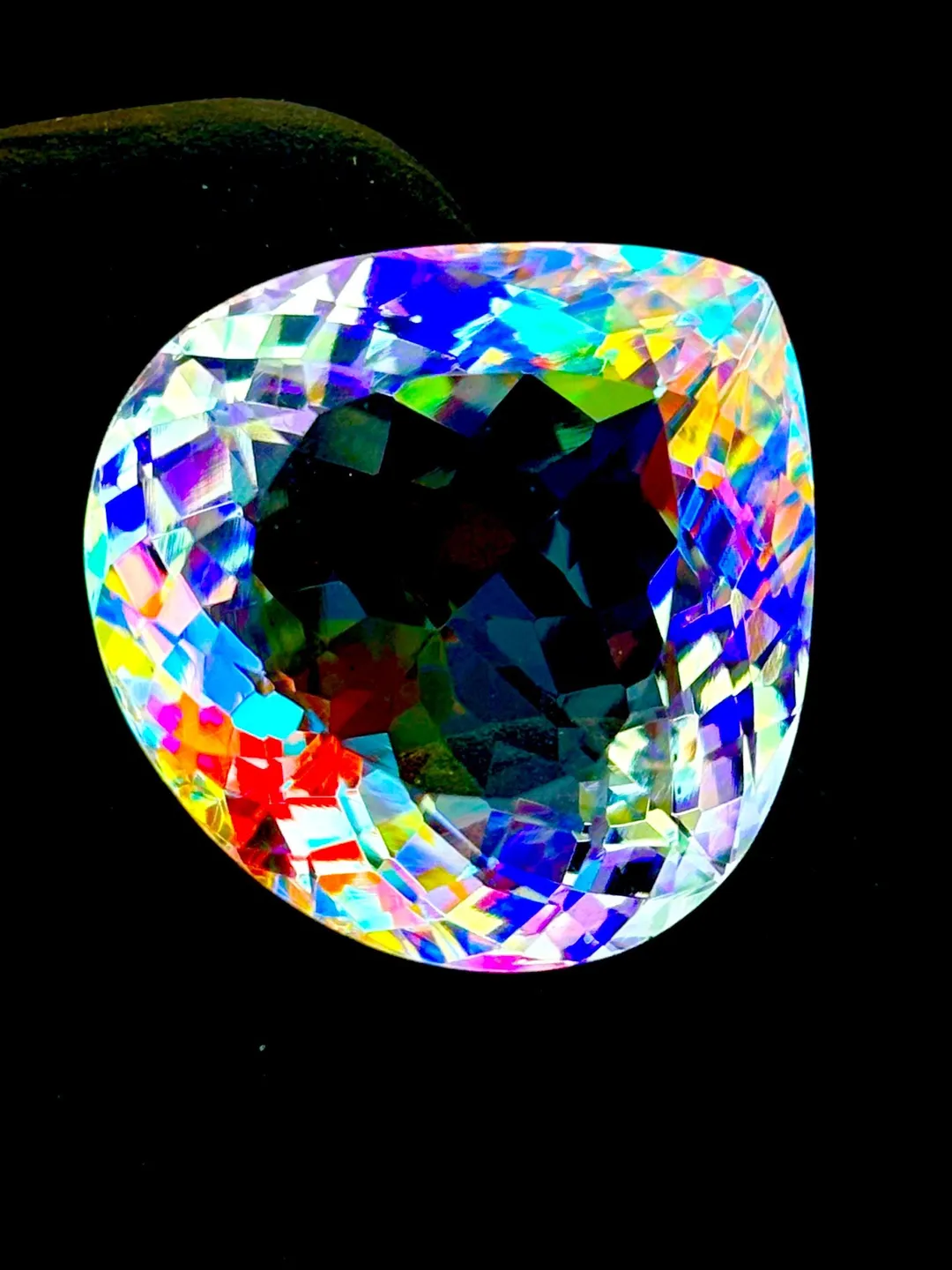 Heart Cut Mystic Topaz: Rainbow Fire Loose Gemstone, Anniversary Gift ...