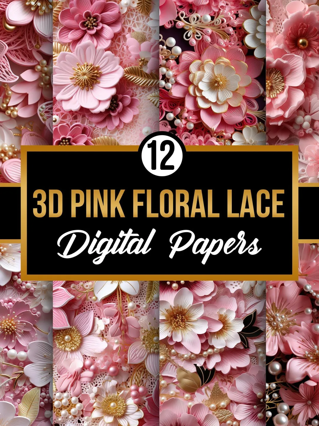 Brown Leather Lace Seamless Pattern, Boho Lace Digital Papers, Leather ...
