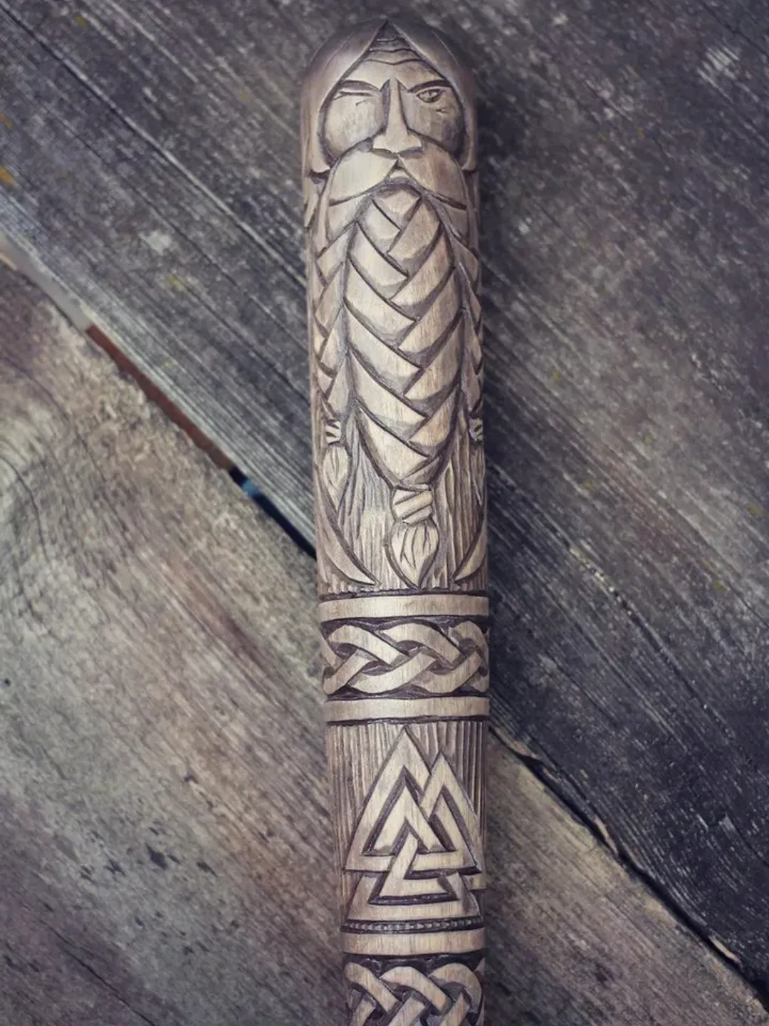 Odin cudgel. Viking bat. Scandinavian cudgel. Norse cudgel. Gift for man.