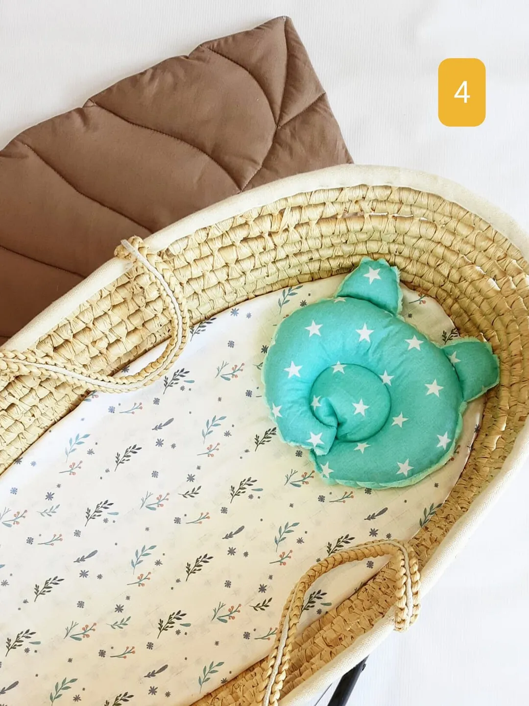 Newborn Pillow with ears, Baby cushion, Newborn Baby Infant Pillow ...